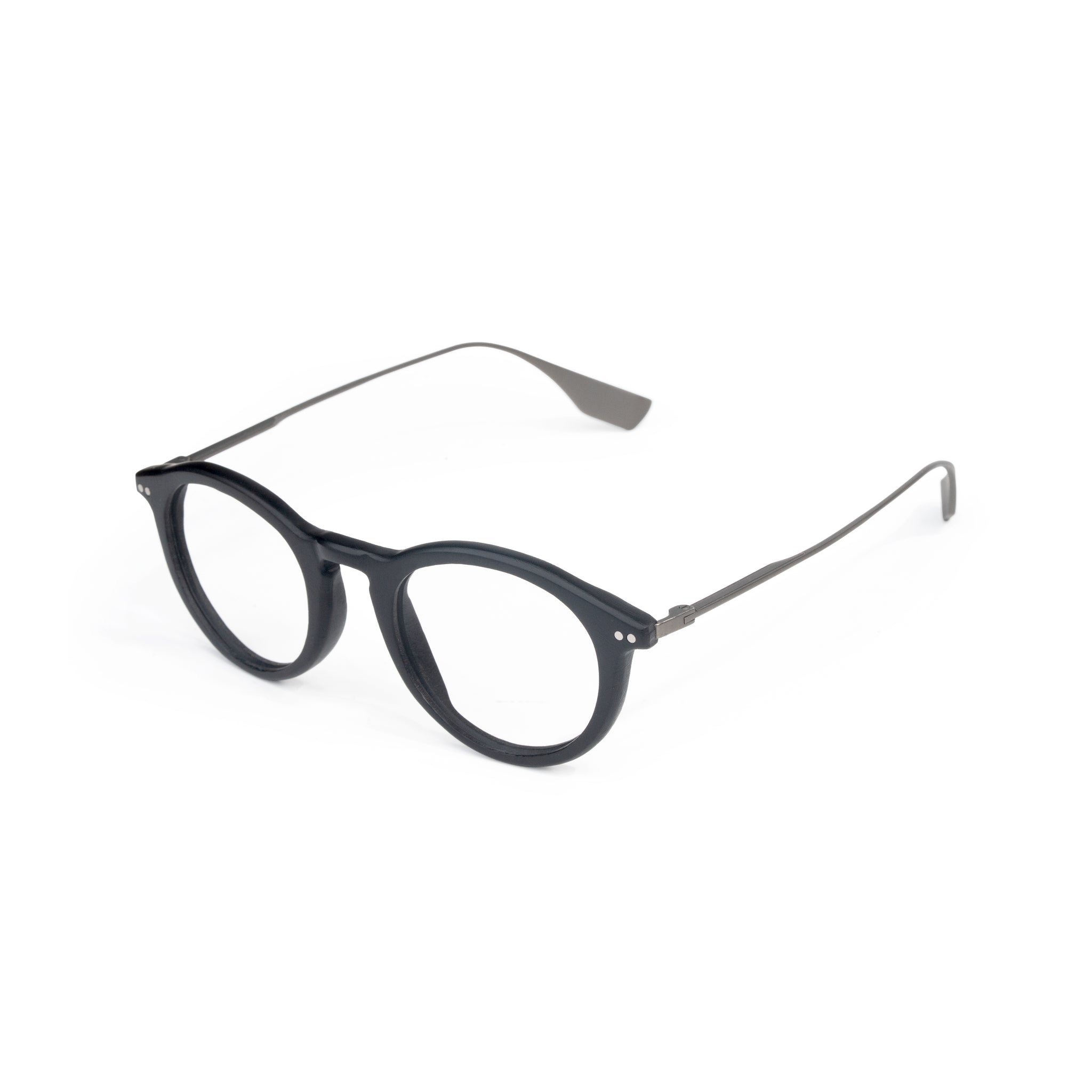 Nandi – Round Horn and Titanium Eyewear by COCO LENI